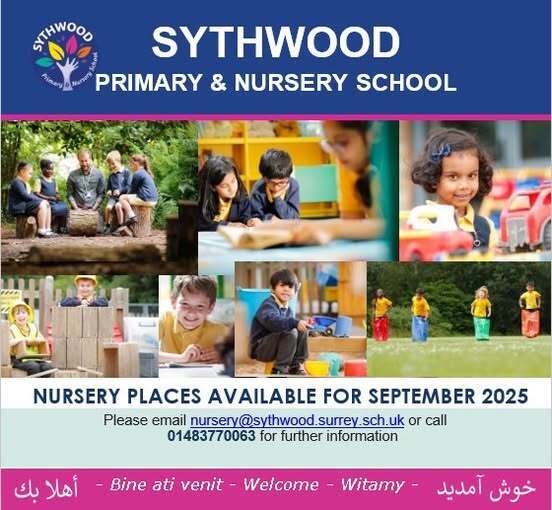 Nursery places available for September 2025 - News - Sythwood Primary ...